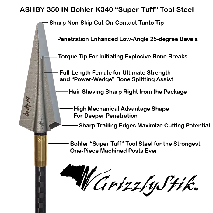 Ashby® 350 Single Bevel Broadhead